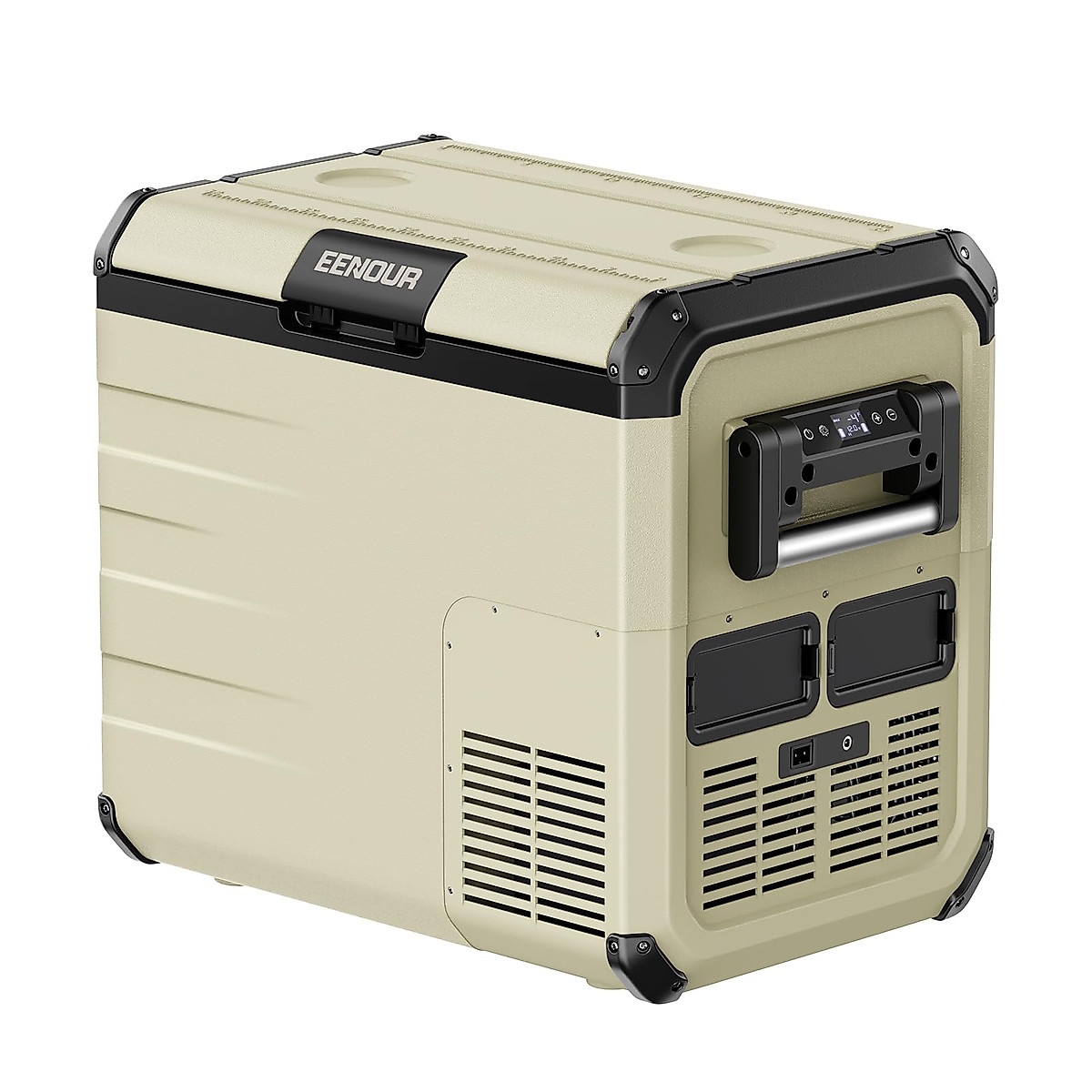 EENOUR 12V Refrigerator Portable Freezer 48 Quart/45L Battery Powered Car Fridge Energy Saving Compressor Cooler -4~50℉ 12/24V DC 110~240V AC Fast Cooling Perfect for RV Truck Van Camping Sailboat