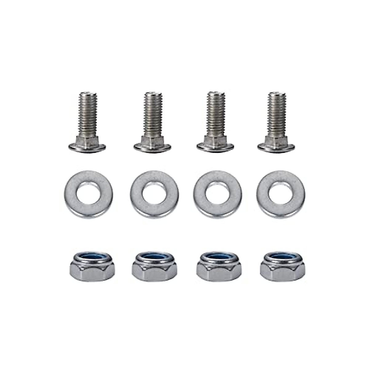 Mikatesi 1740912BMYP Snow Blower Skid Shoes Kit (Metal) for Murray Craftsman Briggs and Stratton Snowblower Snow Thrower Replacement Parts - Height Adjustment