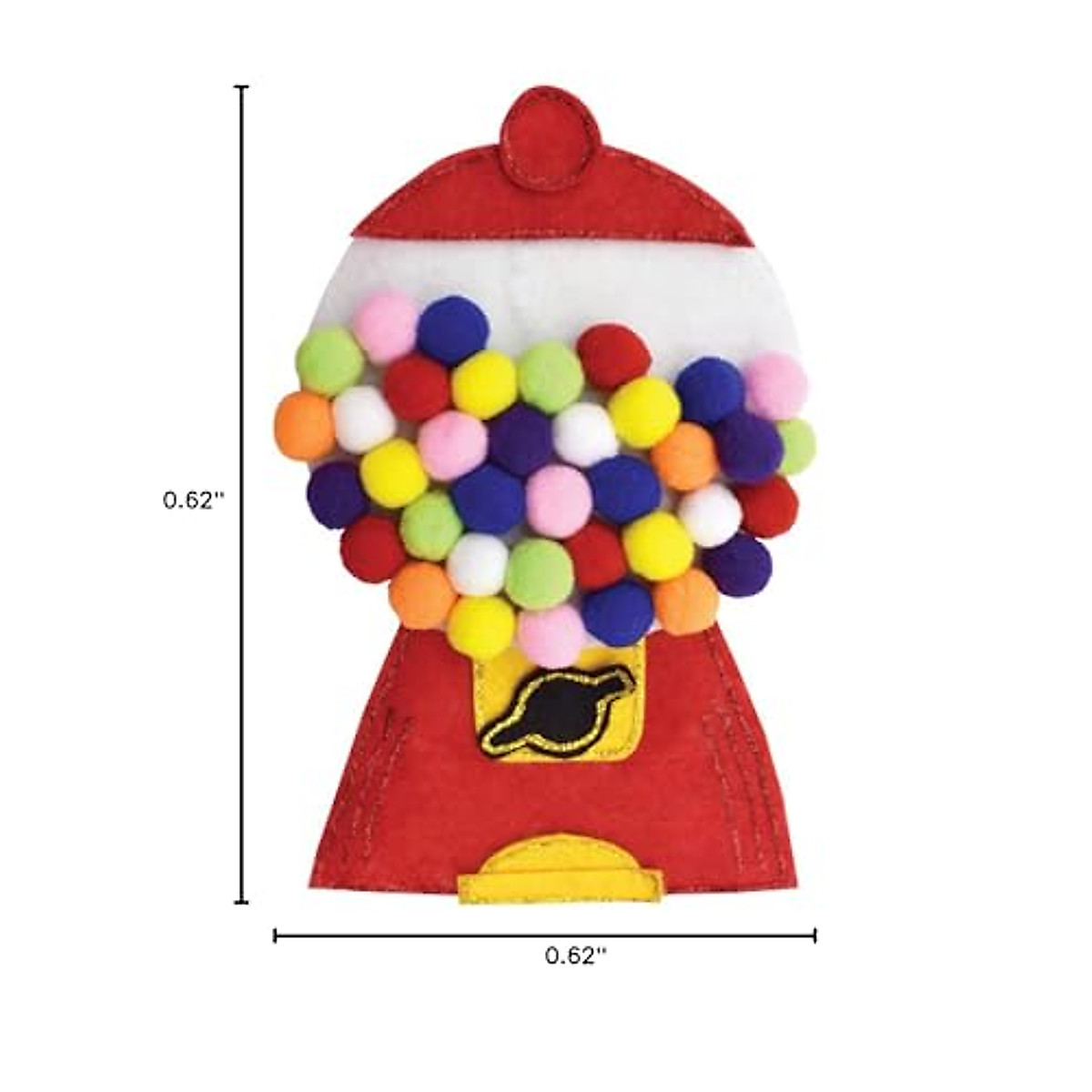 Creativity Street Self-Adhesive Poms, Assorted Colors, Set of 240, 5/8 in