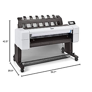 HP Designjet T1600 Postscript Inkjet Large Format Printer - 36" Print Width - Color