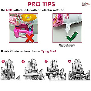 SHIMMER & CONFETTI Premium 16ft Pastel Ice Princess Frozen Inspired Balloon Arch & Garland Kit with Snowflakes, Tying Tools, Balloon Tape, Glue for Birthdays