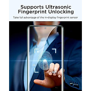 ESR TPU Screen Protector Compatible with Samsung Galaxy S20 Plus [2-Pack + 1 Extra for Practice] [Full-Coverage Liquid Skin] [Easy Installation Kit] for The Galaxy S20 Plus