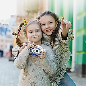 Yeahitch New Children's Photography Video HD Mini Digital Camera Front and Rear Dual Lens 4000W HD Children's Gift Camera Christmas Parent Child Gift
