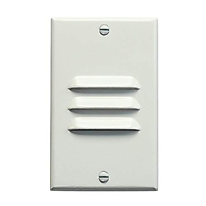Kichler 12606WH Step and Hall 120V LED Step Light Vertical Louver, White
