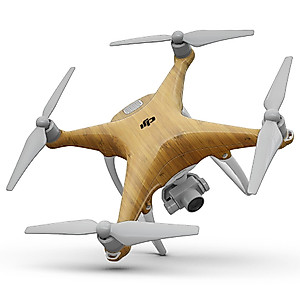 Design Skinz Design Skinz Real Light Bamboo Wood Full-Body Wrap Decal Skin-Kit Compatible with The Drone DJI Inspire 2