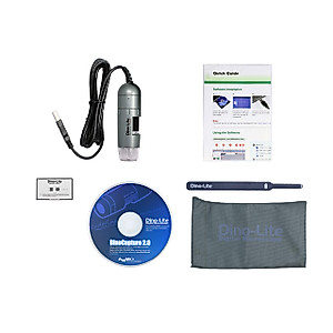 Dino-Lite USB Digital Microscope AM3113 - 0.3MP, 10x - 50x, 230x Optical Magnification, Measurement