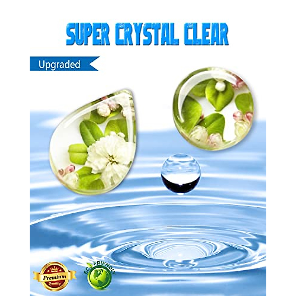 Bsrezn Upgraded UV Resin Kit with Light- 200g Clear Hard UV Cure Epoxy Resin Supplies Premixed Activated Glue Fast Curing Starter Jewelry Making Kit for Craft Beginner