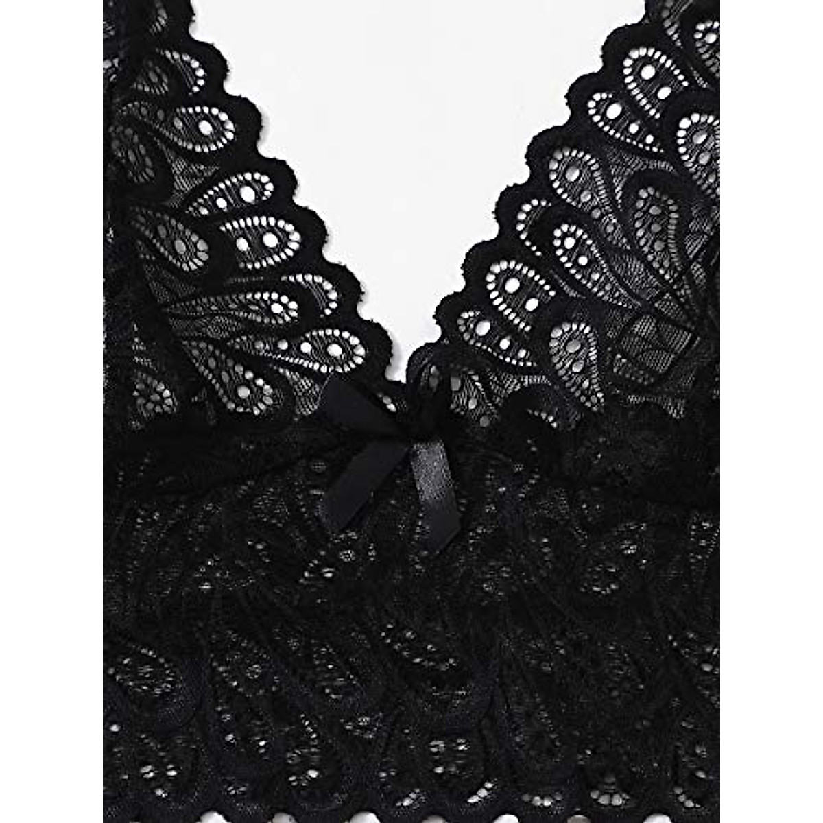 SOLY HUX Women's Sexy 2 Piece Lingerie Set Lace Cami and Silk Satin Leopard Print Pajama Set Comfy Sleepwear Khaki and Black M