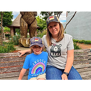 North Carolina Flag Patch Trucker Hat, Black