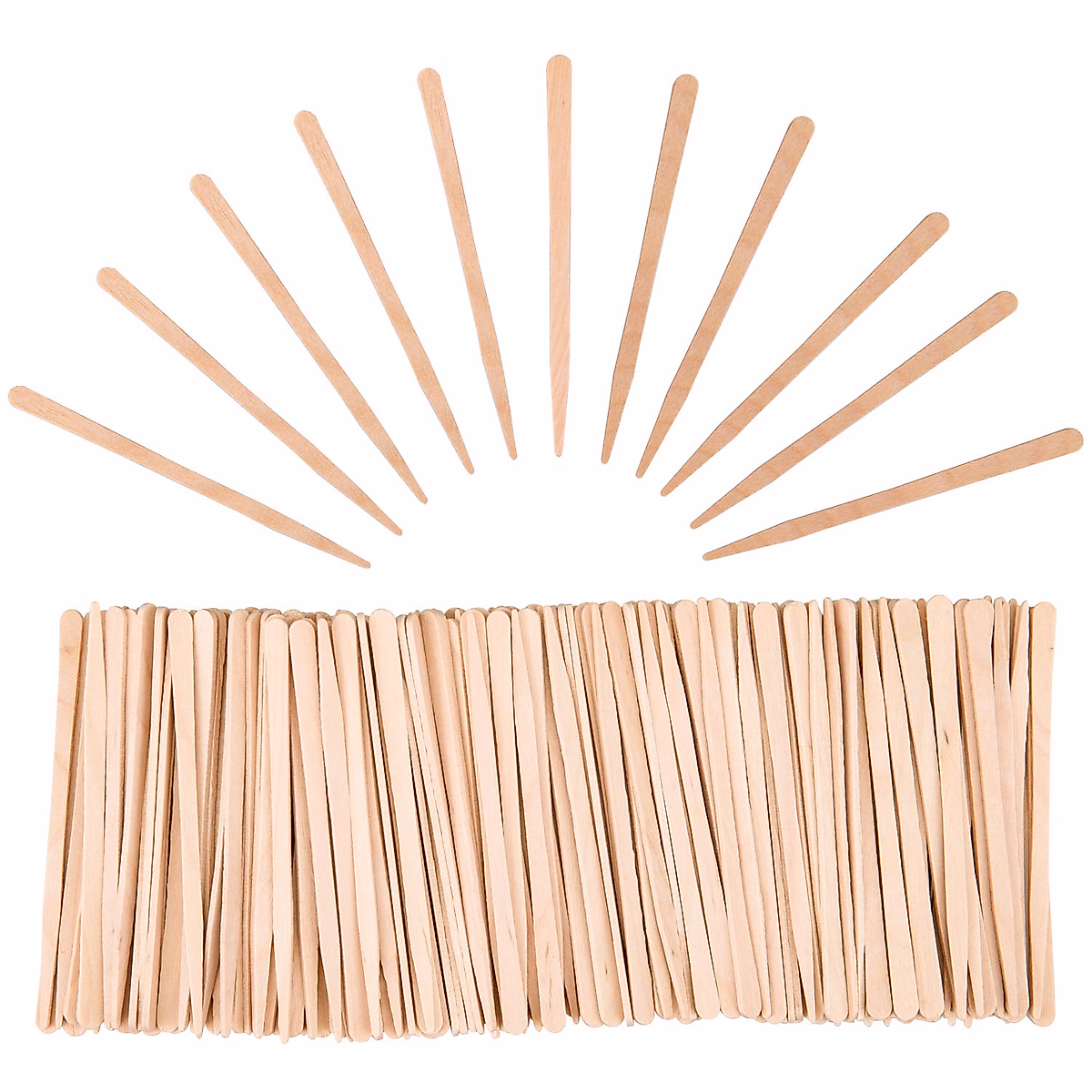 Hedume 2000 Pieces Wax Sticks, Wood Spatulas Applicator Craft Sticks, Small Wax Spatulas Hair Removal Eyebrow and Body