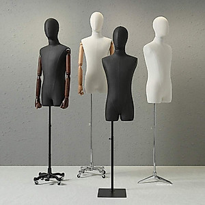 TOPRP Mannequin Display Stand Manikins Tailors Dummy Male Mannequin Dress Form Height Adjustable Pants Show