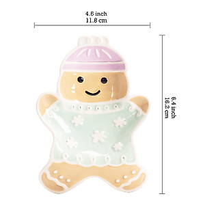 Bico Gingerbread Man Spoon Rest, for holding Spoon, Ladle, Utensils, Dishwasher Safe