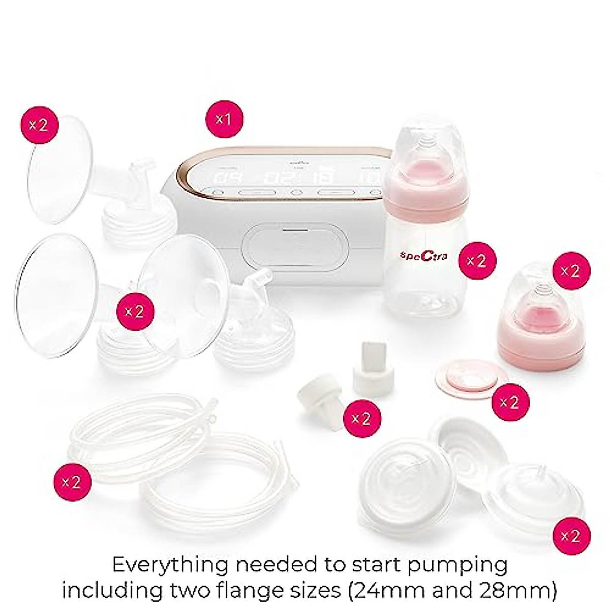 Spectra - Synergy Gold Portable - Dual Adjustable Electric Breast Pump - Breastfeeding Essential