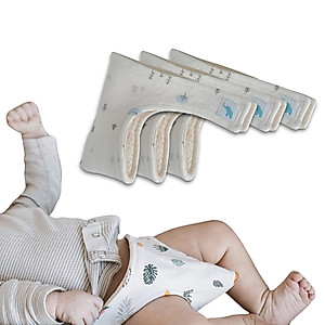 Peebuddies 3-Pack - Newborn Pee Shield - Absorbent, Easy-to-use Diaper Changing Cover for Baby Boys - Essential Baby Accessory for New Parents - Pee Teepee (Snowy Trees)