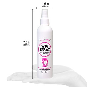 Nicole & Alyssa - Wig Spray For Synthetic Hair 8oz - Leave-in Conditioner, Detangler, Moisturizer