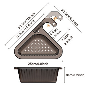 COSOOS 2 Stretchable Sink Drain Baskets for Most Kitchen Sinks, Swan Strainer Basket for Draining Residuum, Washing Fruit, Drip Drying Sponge, Easy to Clean, Kitchen Gadgets