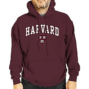 Campus ColorsCampus Colors Adult Arch & Logo Soft Style Gameday Hooded Sweatshirt (Harvard Crimson - Red, Large)