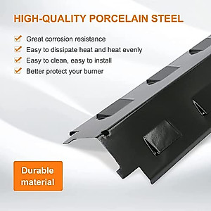 Hisencn Grill Replacement Parts for Charbroil 4 Burner 461442114, 461473419, 461472719, 463441514, 461442113, G431-0300-w2a, G433-0016-W1, G432-001N-W1, Grill Burner, Heat Plate and Cooking Grates