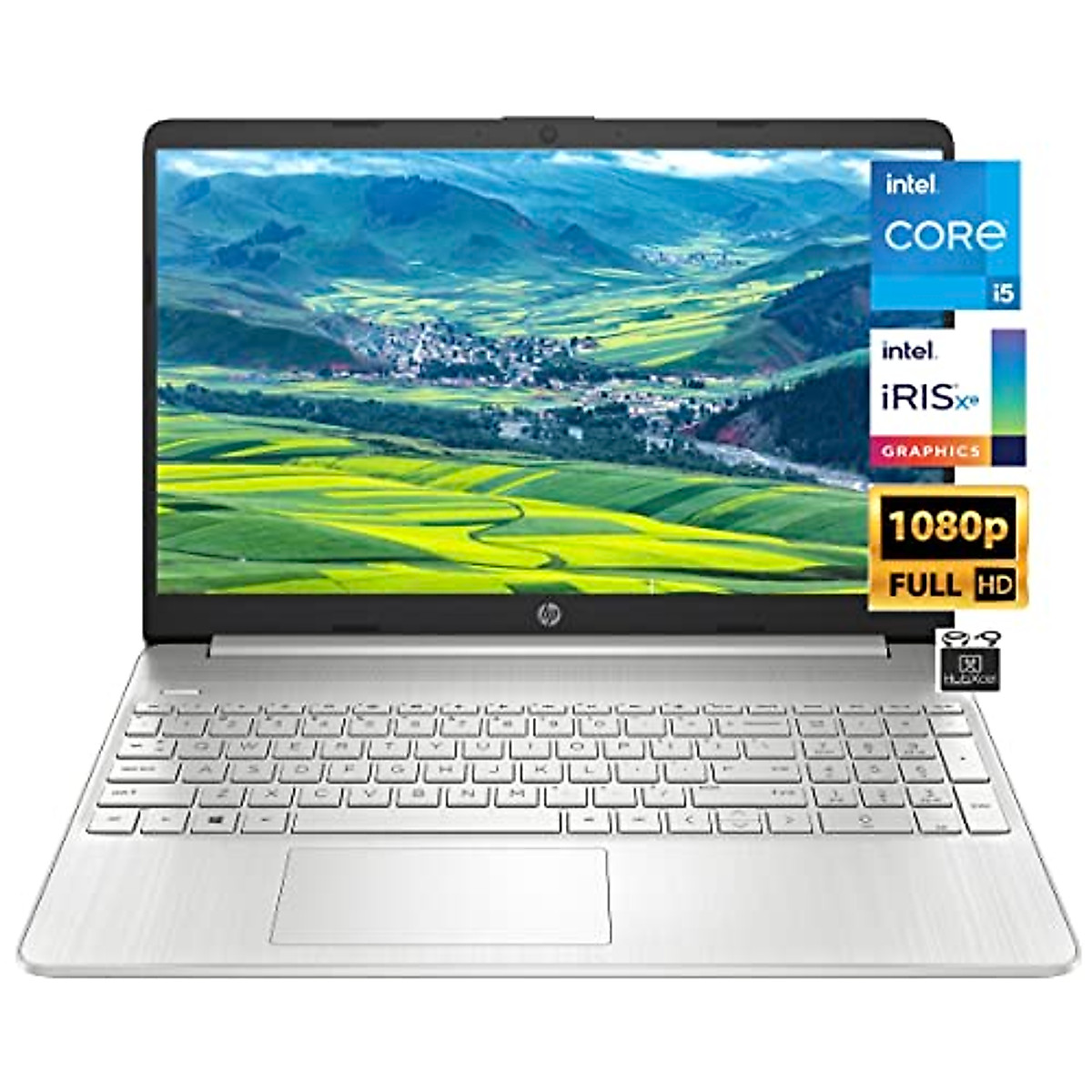 HP 2023 Pavilion 15.6’’ FHD Screen Laptop, Quad Core Intel i5-1135G7 (Upto 4.2GHz), 16GB RAM, 512GB SSD, Iris Xe Graphics HD Webcam, WiFi 6, Bluetooth, Long Hour Battery, Windows 11+HubxcelAccessory