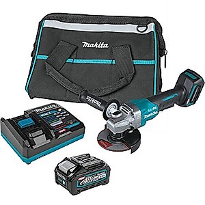 Makita GAG03M1 40V max XGT Brushless Cordless 4-1/2” / 5" Paddle Switch Angle Grinder Kit, with Electric Brake (4.0Ah)