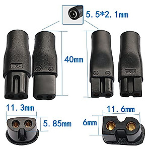 Power Cord 5V Replacement Charger USB adapter is suitable for a variety of electric hairdressers, shavers, beauty instruments, purifiers, table lamps and others 5521 adapter hq8505 charging line