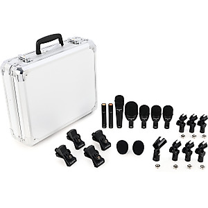 Audix FP7 Fusion Series 7-piece Drum Mic Kit for Kick, Snare, Toms, and Overheads with Travel Case - Black