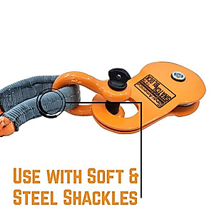 GA GEARAMERICA Snatch Block (9 US Ton) | Double Your Winch Pulling Capacity and Control Direction of The Pull (9 Ton Snatch Block, 2 Pack)