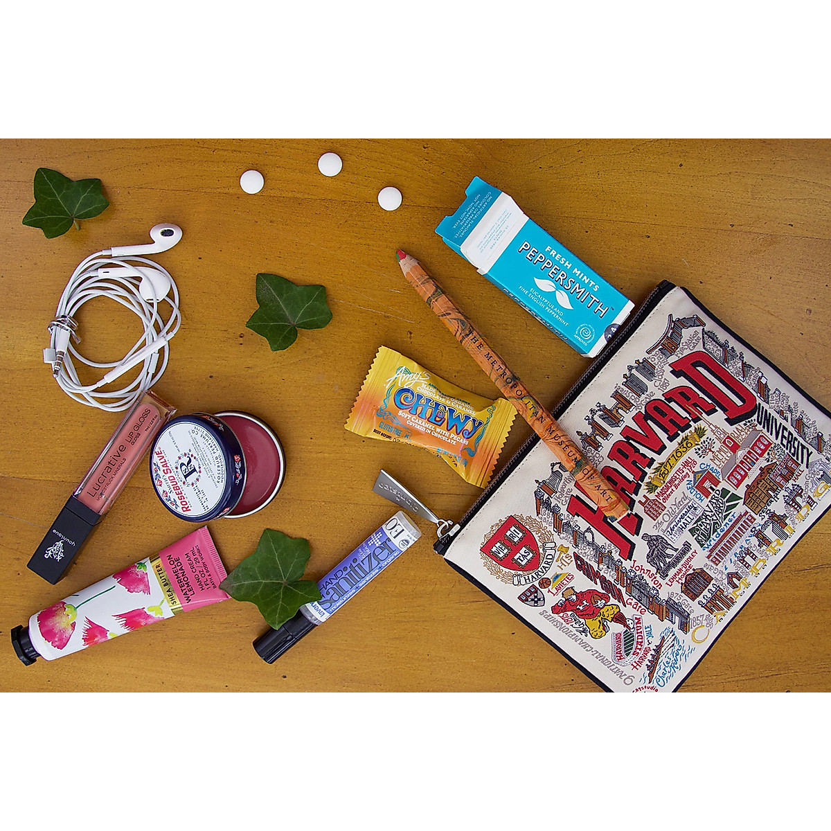 catstudio Harvard University Collegiate Zipper Pouch Purse | Holds Your Phone, Coins, Makeup, Dog Treats, & Tech Tools