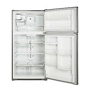 Kenmore Top-Freezer Refrigerator with Ice Maker and 21 Cubic Ft. Total Capacity, Stainless Steel
