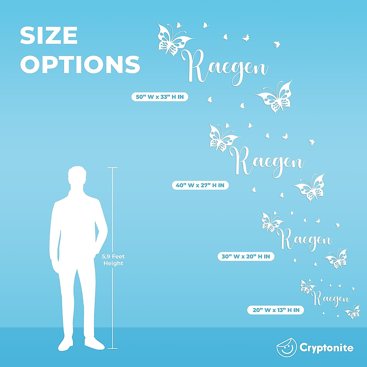 Personalized Name Butterfly Wall Decals I Butterfly Decorations for Girls Room Decor I Baby Nursery Wall Decal I Butterfly Wall Decor for Birthday I Pink Butterfly Wall Decor