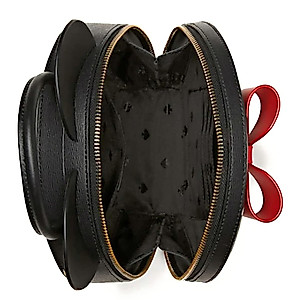 KATE SPADE DISNEY X MINNIE MOUSE ROUND CANTEEN PURSE BLACK & WHITE POLKA DOT