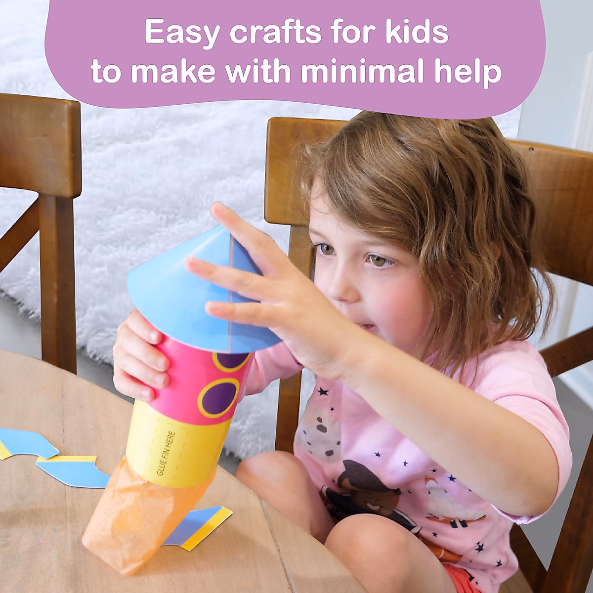 Craftikit® 20 Award-Winning Space Arts and Crafts for Kids - 20 Simple All-Inclusive Fun Toddler Craft Kit for Kids, Organized Crafts for Toddlers Ages 3-10, Galaxy-Themed Kids Craft Activities