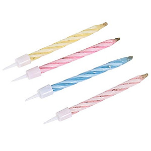 4 Boxes Funny Birthday Candles Trick Toys Candles Playing Props (10pcs 1 Box) Decor for Celebration Party