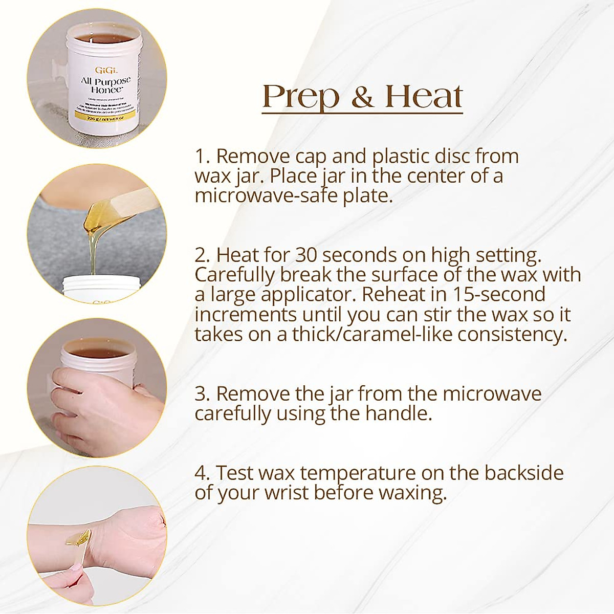 GiGi All Purpose Honee - Microwave Hair Removal Wax, 8 Ounces