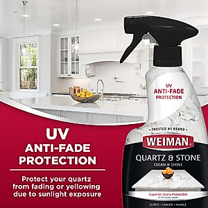 Weiman Quartz Countertop Cleaner and Polish (2 Pack) Clean and Shine Your Quartz Countertops Islands and Stone Surfaces with Ultra Violet Protection