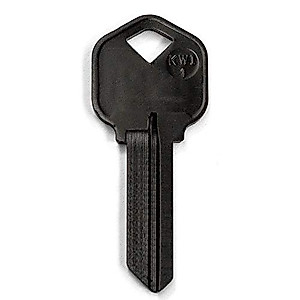 KeySmart AirKey - Aluminum Key Blanks, 75% Lighter, 2X Stronger Than Brass Keys - Durable, Scratch-Free, KW1 Key Blanks Set (3 Pack, Black) KW1 Keys