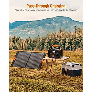 Portable Power Station 1000W, GRECELL 999Wh Solar Powered Generator with 110V AC Outlet, PD 60W Fast Charging Backup Lithium Battery Pack Power Supply for Outdoor Home Camping Travel Emergency RV Van