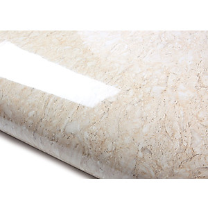 ROSEROSA Peel and Stick PVC Faux Marble Self-Adhesive Wallpaper Covering Counter Top Shelf Liner Svevo (NI957 : 2.00 Feet X 6.56 Feet)