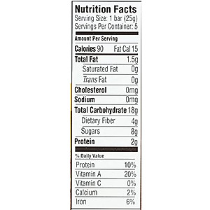 Happy Tot Organics Oat Bars, Organic Bananas & Carrots (box of 5)