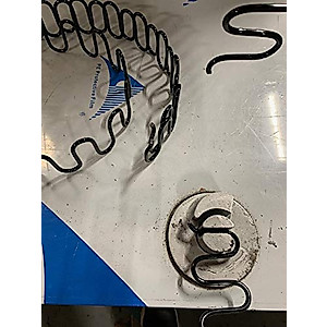 Galaxy Supply Inc. Zig Zag- Springs 11 Gauge 21 x 4 pcs,Plus Special Package 10 pcs 7 Holes Clip +20 pcs Stay Wire Clips + 10 feet of Springing Wire for All Upholstery Use, Black