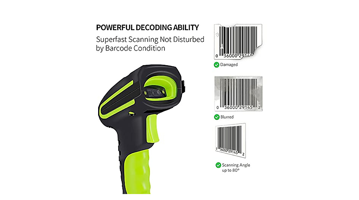 Symcode Wireless 2D Barcode Scanner | Long Range, Durable, 3-in-1