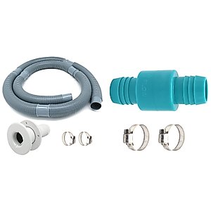 Marine Bilge Pump Hose 1-1/8 Inch Plumbing Kit, 1-1/8 Inch Check Valve