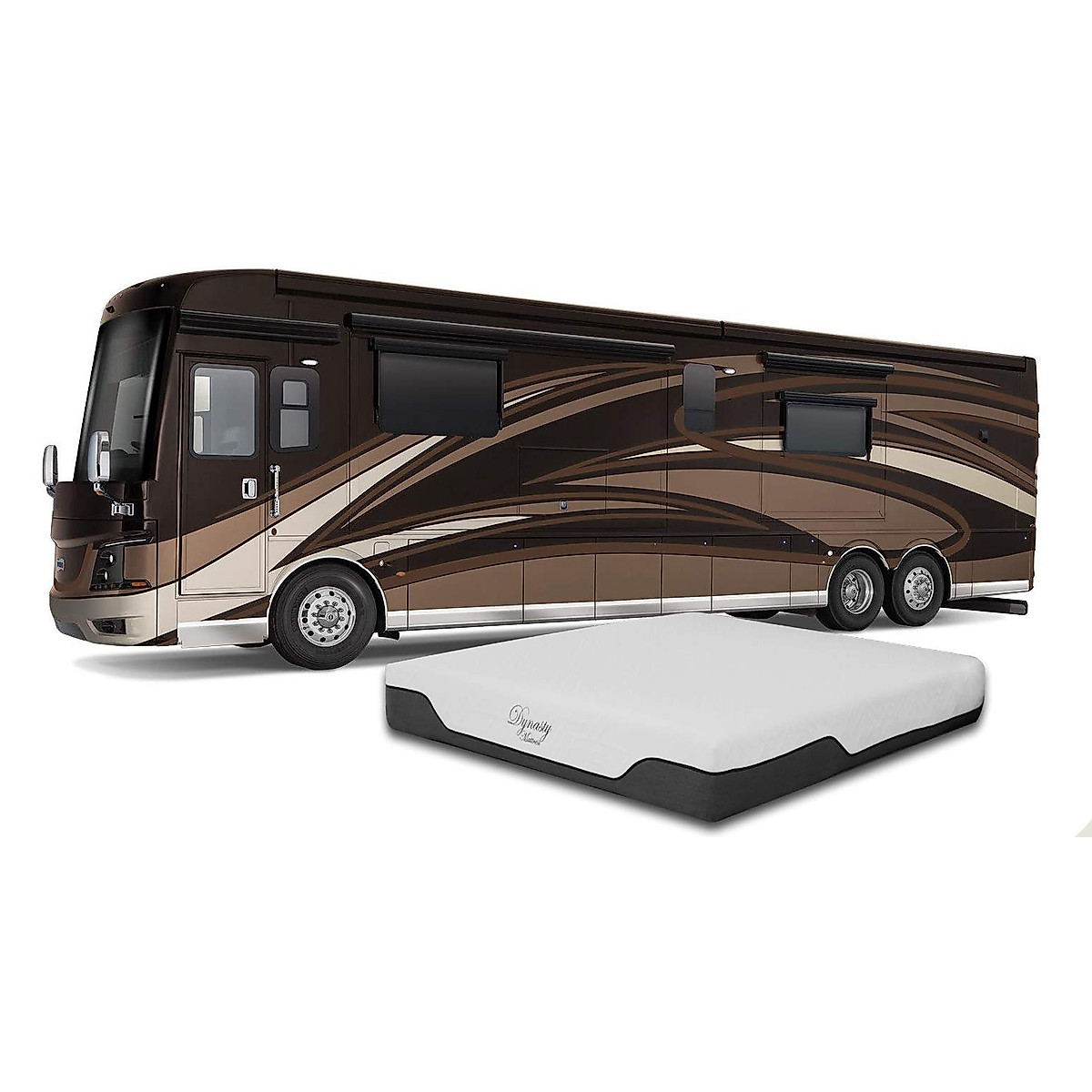 DynastyMattress RV Queen Mattress 8-Inch CoolBreeze Medium-FirmGel Memory-Foam Mattress for RV Bed, Camper, Pop Up and Trailer