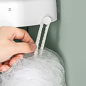 Wall-Mount Bathroom Rotating Shelf Corner Shower Rack Hooks Adhesive Organizer Adhesive Punch-Free Organizer