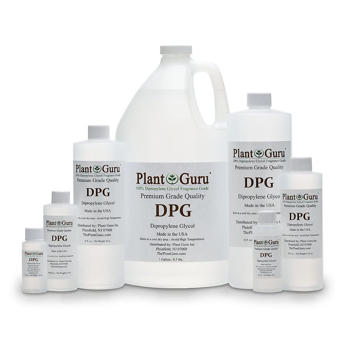Plant Guru Dipropylene Glycol DPG 16 fl. oz. - Fragrance Grade Carrier Oil - Great for Incense Making, Perfume and Body Oils.