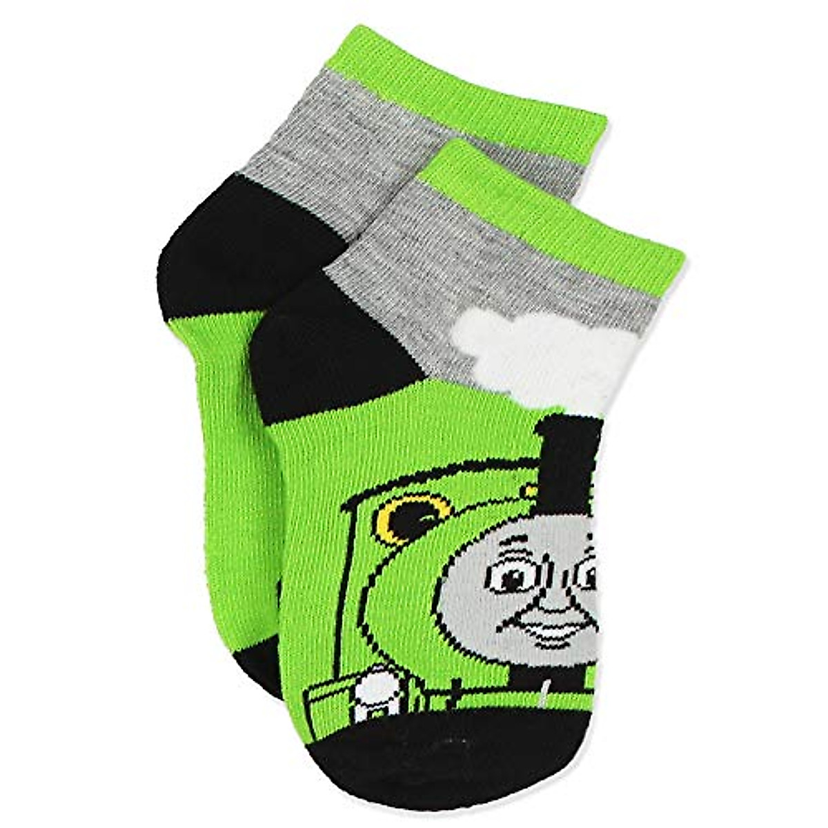 Thomas the Train & Friends Boys 6 pack Socks (Small (4-6), Thomas Grey/Multi)