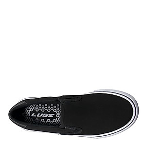 Lugz Women's Clipper Fashion Sneaker, Black/White/Black, 8 W US