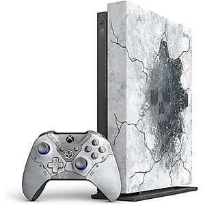 Microsoft Xbox One X 1TB Console - Gears 5 Arctic Blue Limited Edition (Games Not Included) (Renewed)