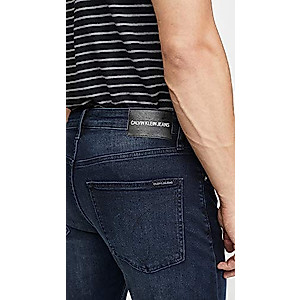 Calvin Klein Men's Skinny Fit Jeans, Boston Blue/Black, 31W x 32L