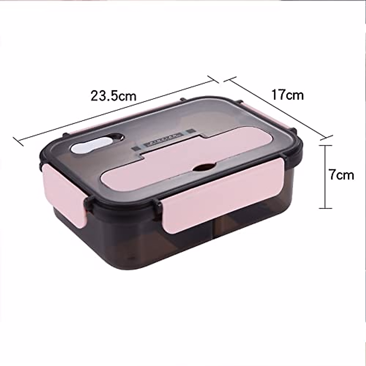 Ptsygantl Bento Boxes, 1100ML Bento Lunch Box, Bento Box With Compartments, Leakproof Lunch Containers for Office (Pink)